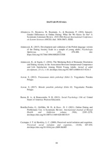 HUBUNGAN ANTARA KECEMASAN KENCAN DENGAN KESEPIAN PADA DEWASA AWAL PENGGUNA APLIKASI KENCAN ...